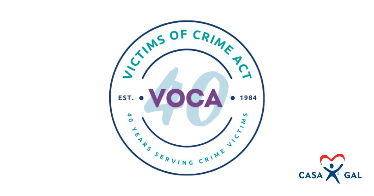 Celebrating the 40th anniversary of the Victims of Crime Act (VOCA)